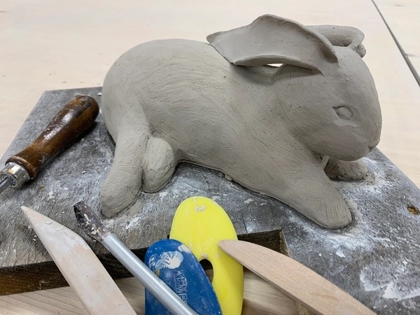 BruceGreySimcoe - Rabbit Sculpting Class in Clay